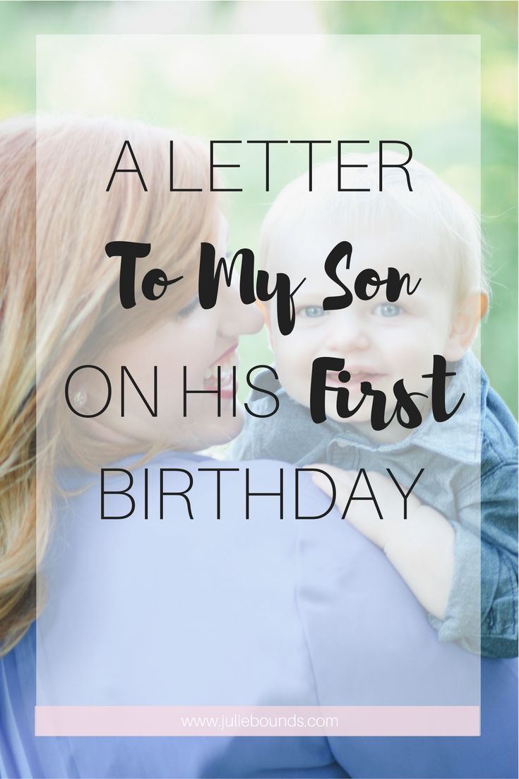 Letter to My 1 year old Son - Momyhood
